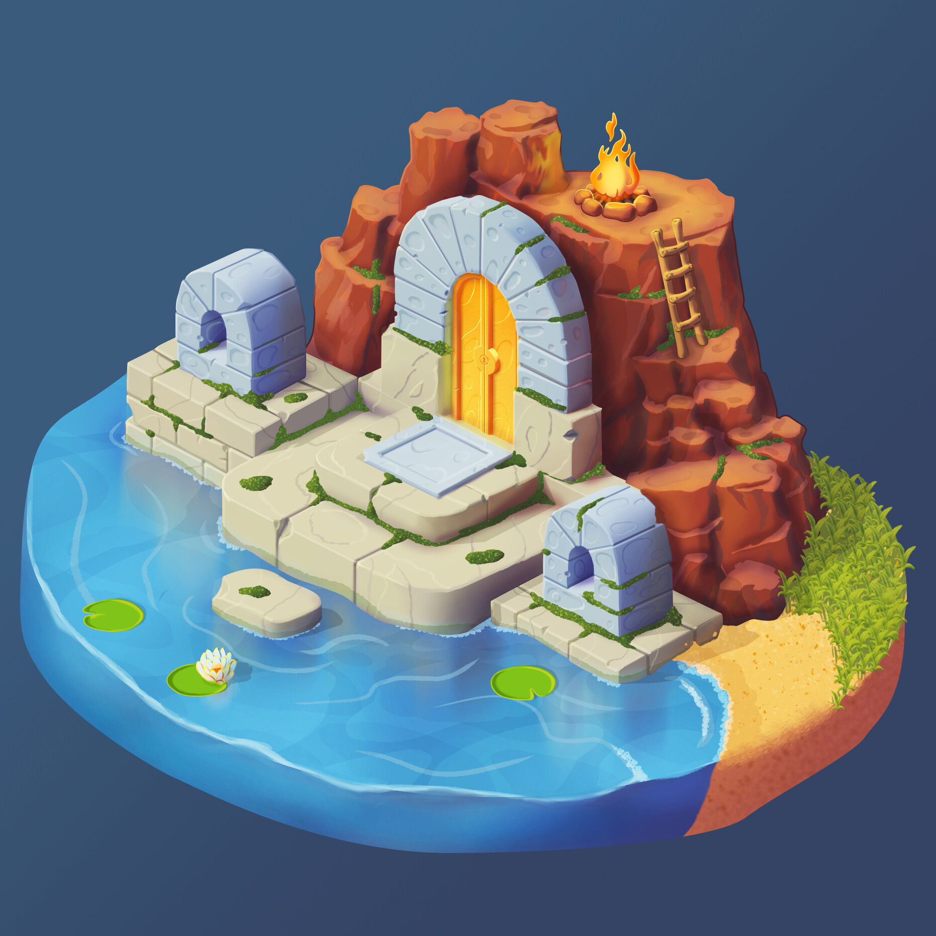 ArtStation - Golden Portal