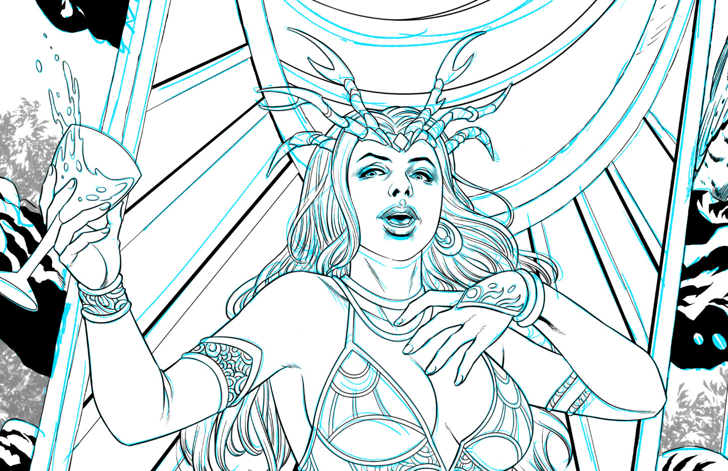 enchantress marvel coloring pages