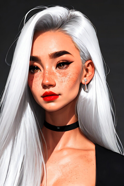 ArtStation - White Hair Girl