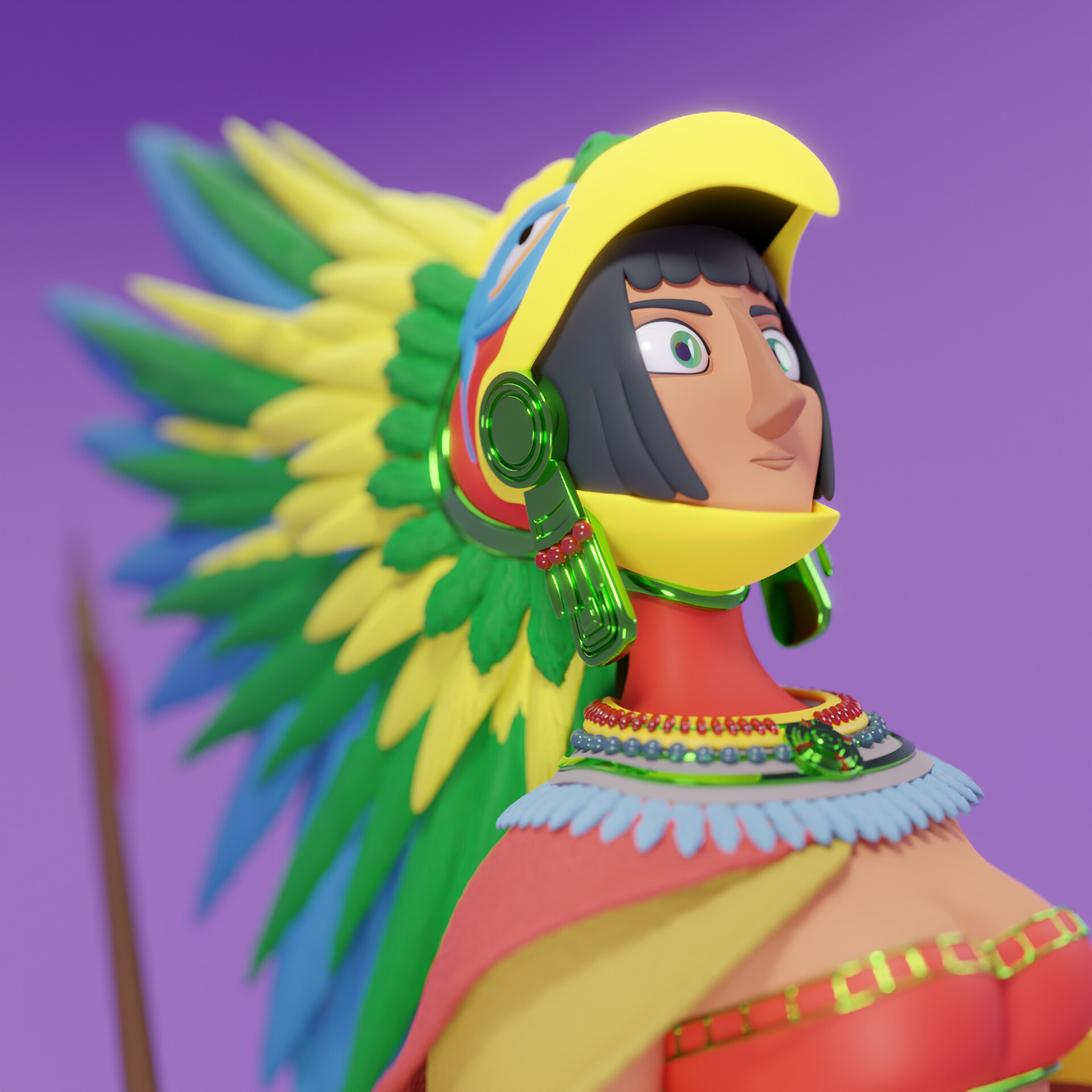 PELUSO - Aztec Female Eagle Knight