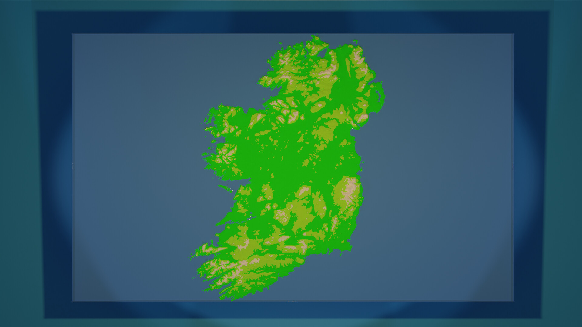 ArtStation - Ireland Relief Map