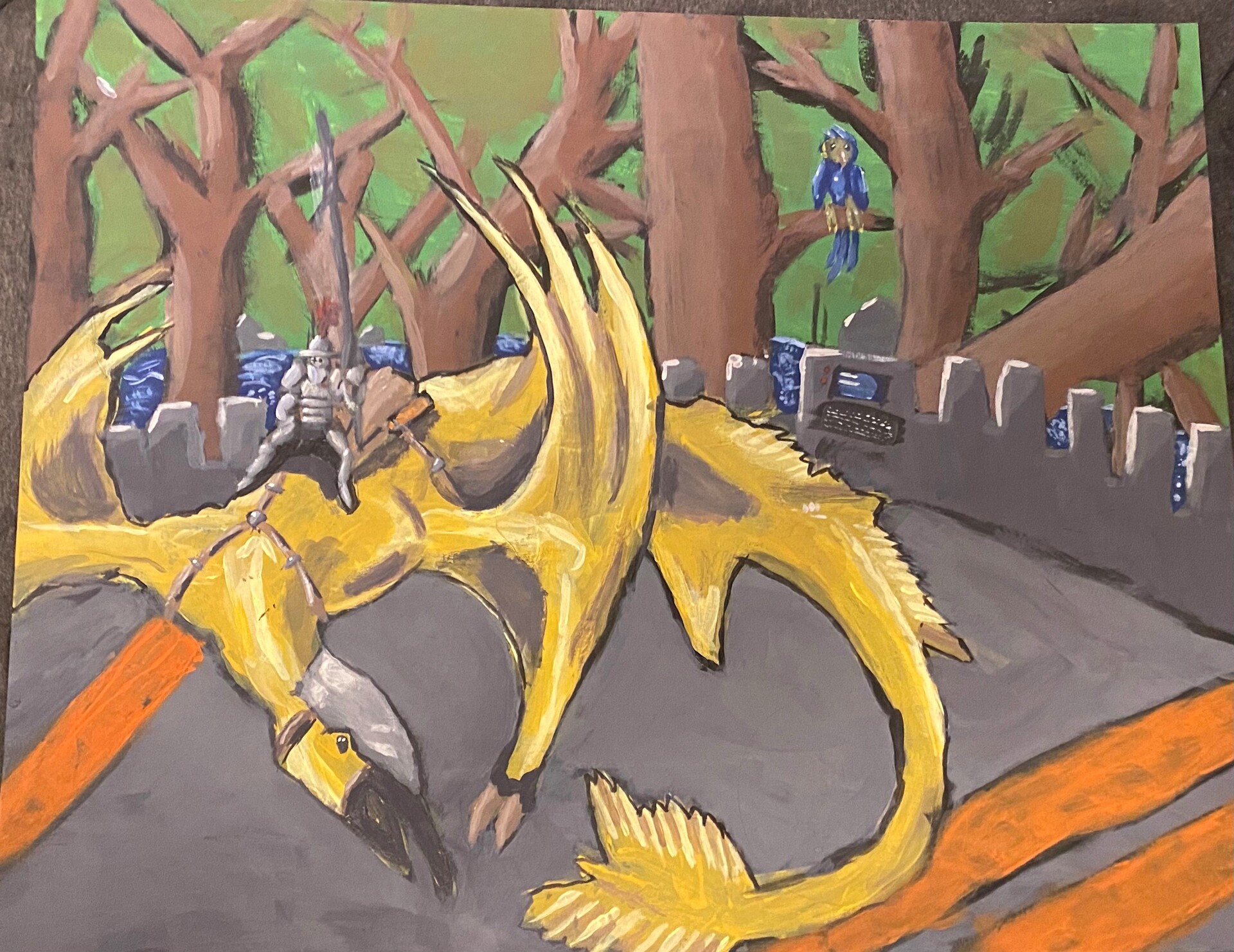 ArtStation - Space Knight Painting and Sketch