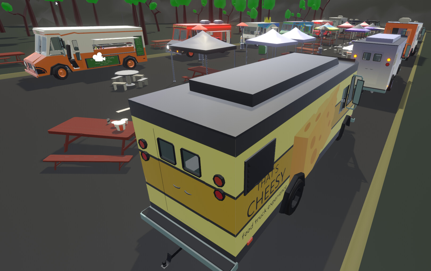 ArtStation - Food Truck Festival Game Asset (Low Poly)