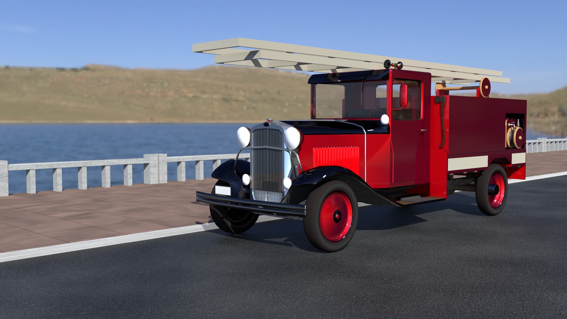 ArtStation - Fire truck_2