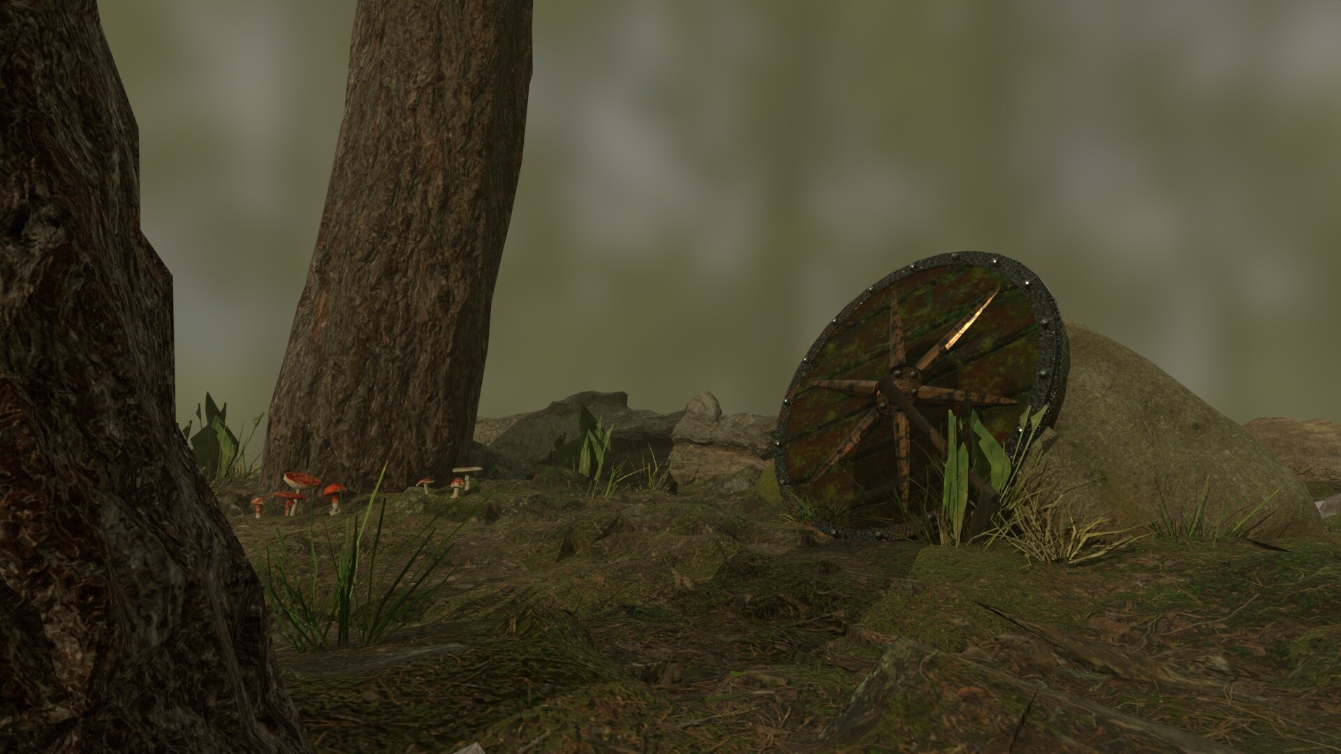 ArtStation - Viking Shield - Study case