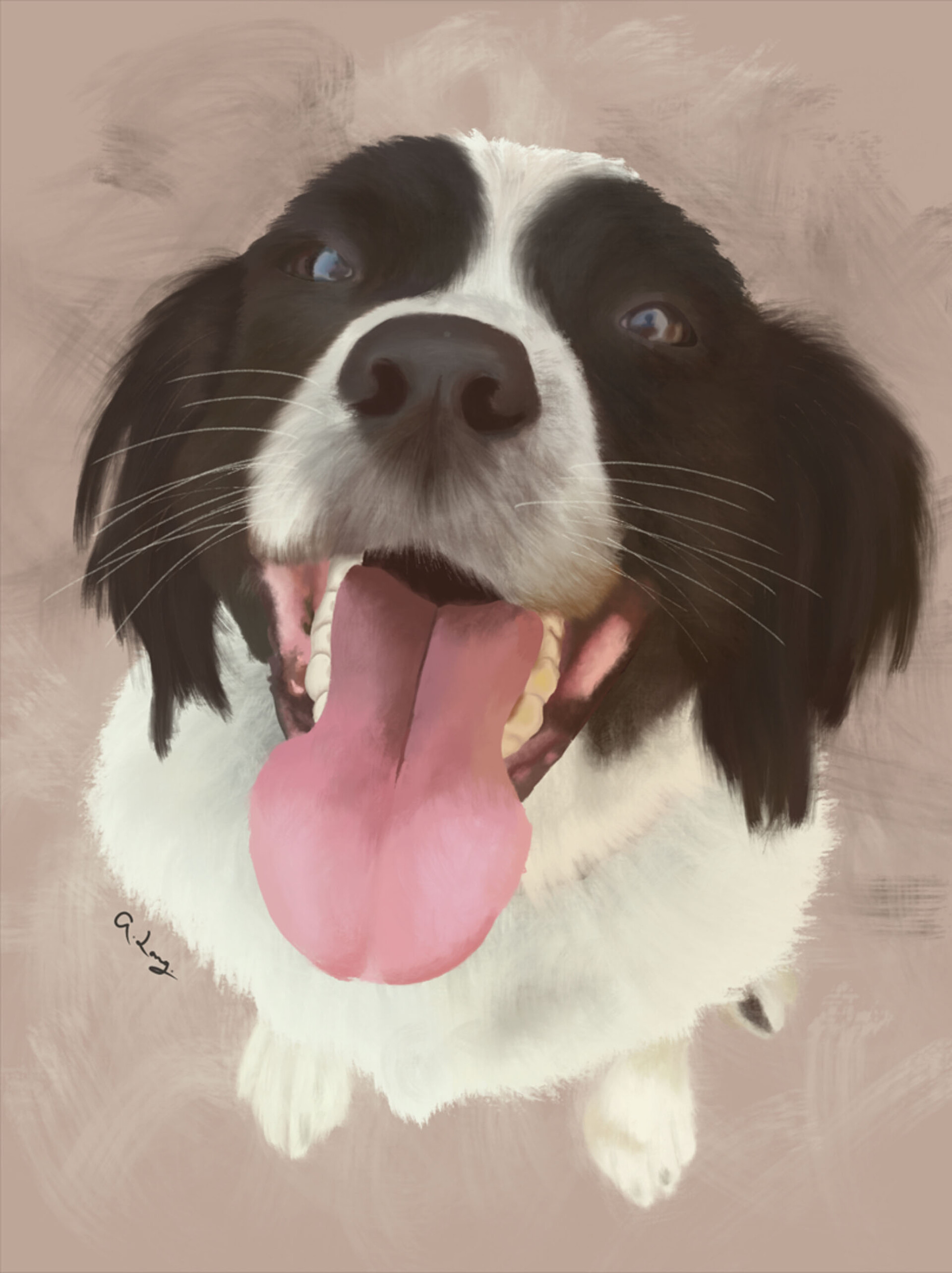 ArtStation - Dog Digital Drawings