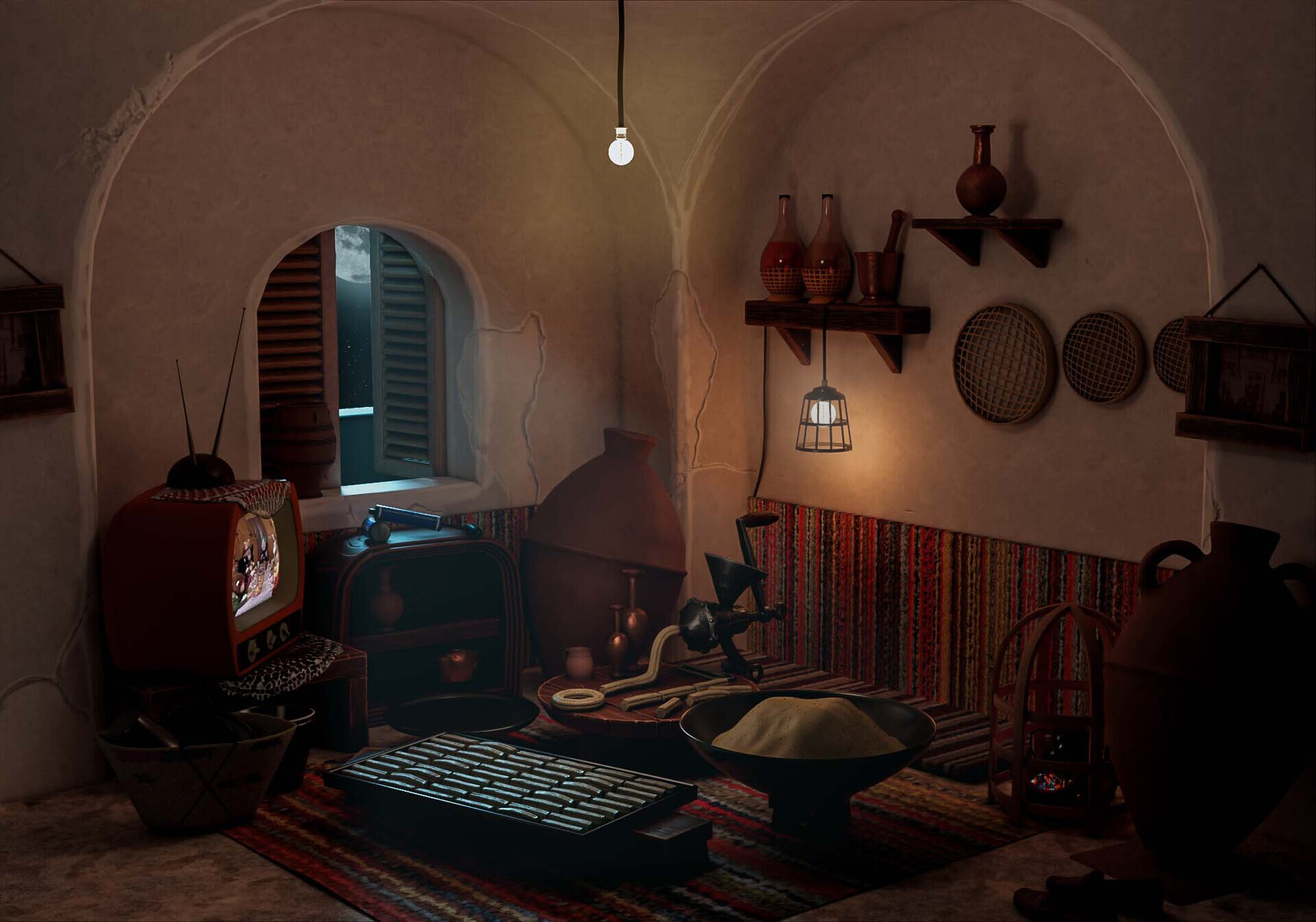 ArtStation - Stylized old room