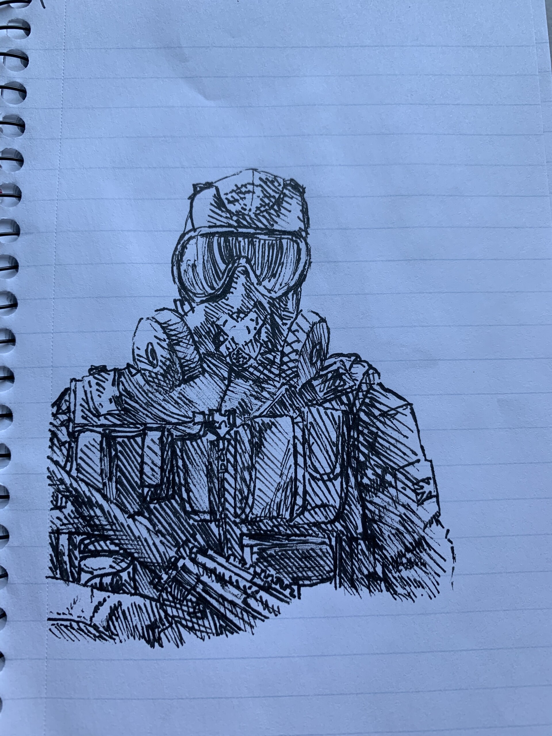 ArtStation - Mute from Tom Clancy’s rainbow six siege-ink only-