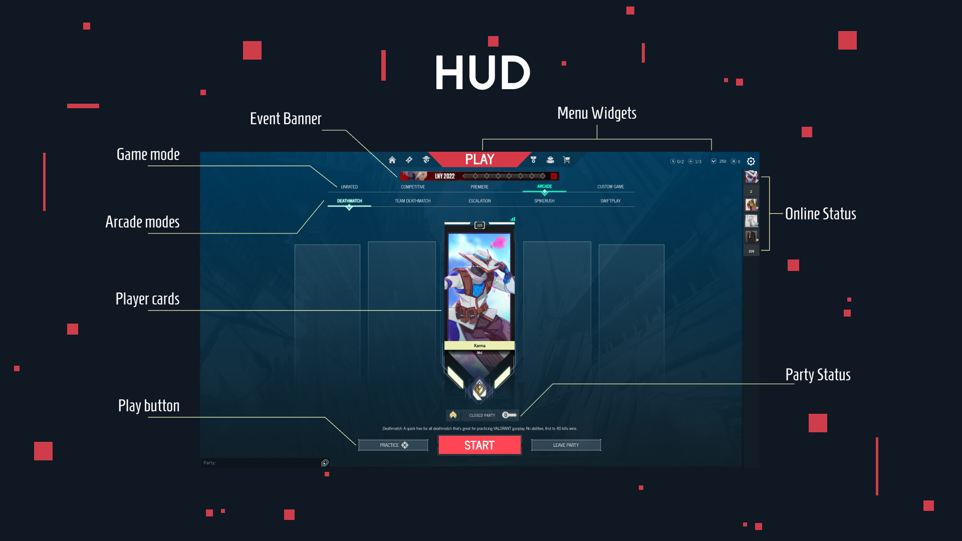 Ravi Patel - VALORANT Menu Concept