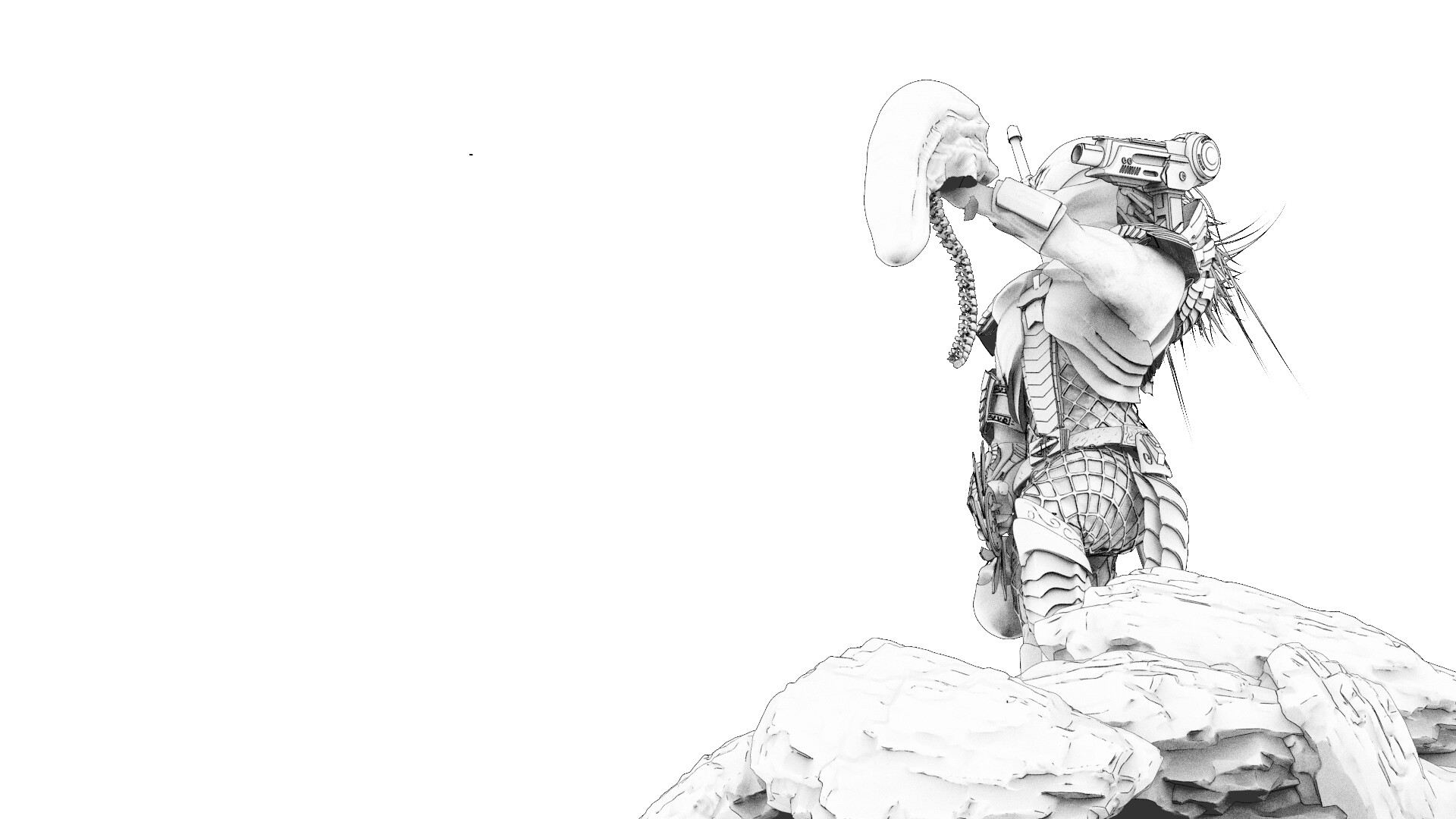 Dejan Davidovic - Predator Sculpt and texturing