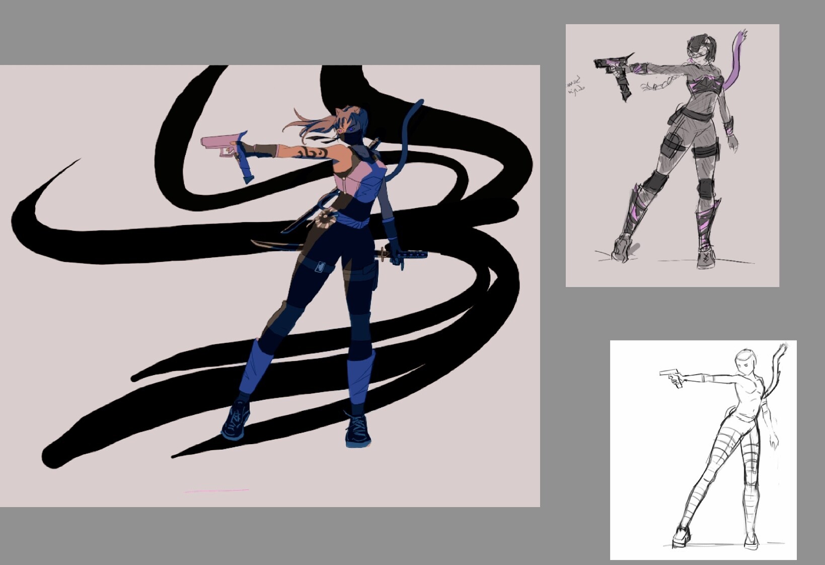 ArtStation - Shadow girl design