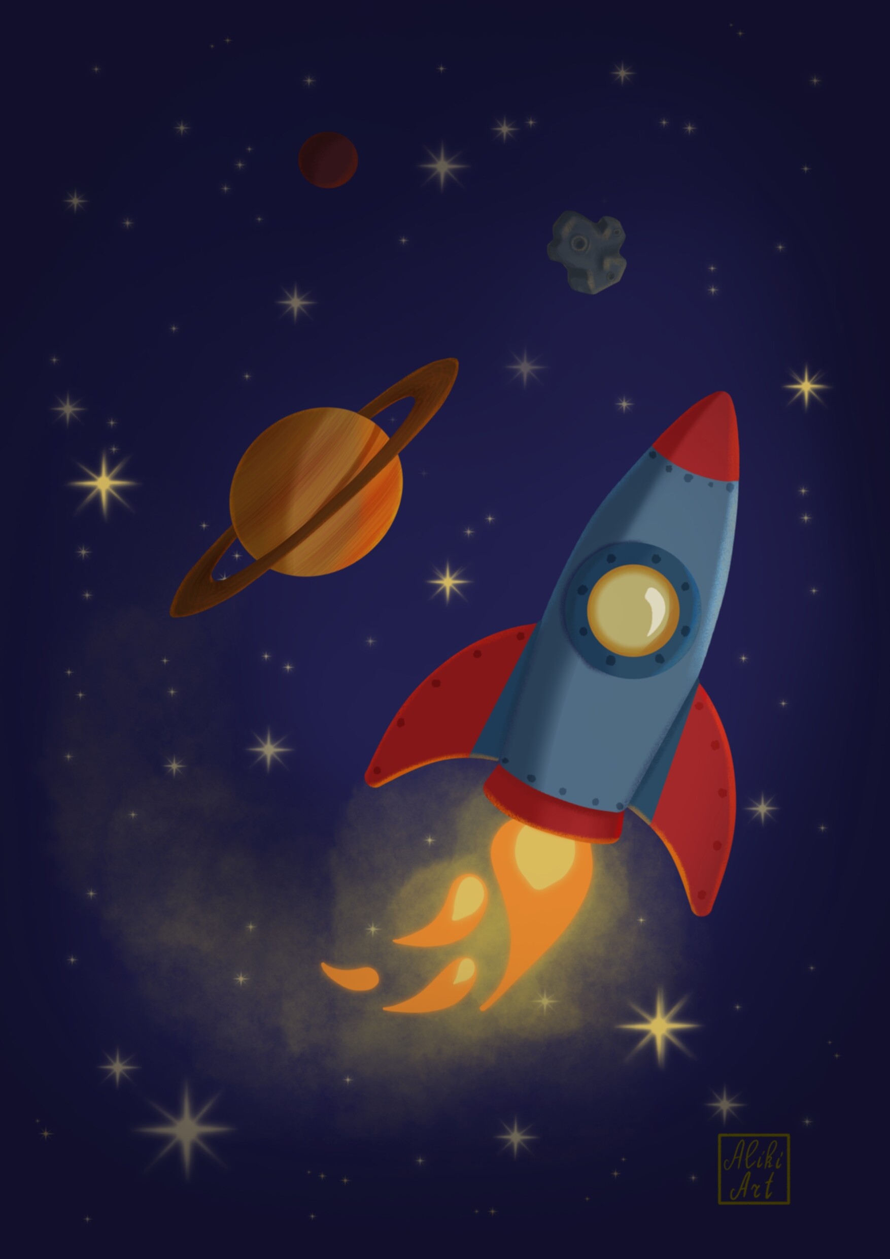 ArtStation - Space rocket