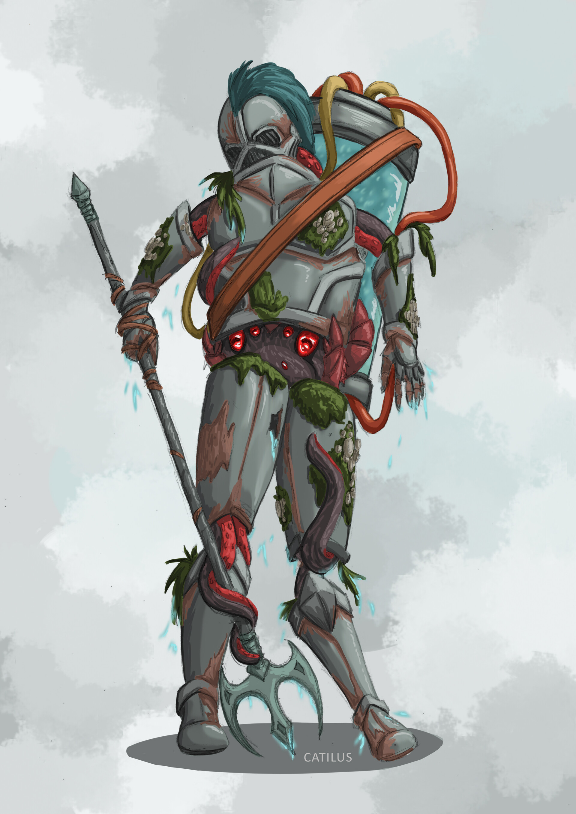 ArtStation - Morblub, Sentient Octo-Spider-Squid, in Armor – DnD Character