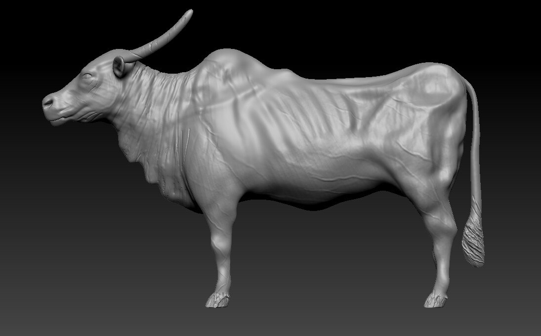 ArtStation - cow sculpt