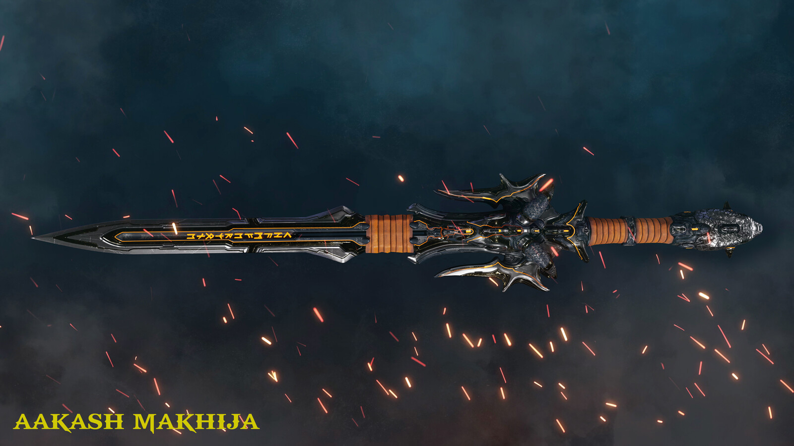 Aakash Ma Aakash Makhija - Ram Skull - Sword