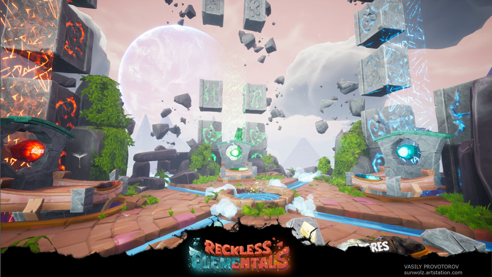 Vasily Provotorov - Creating the Reckless Elementals Art