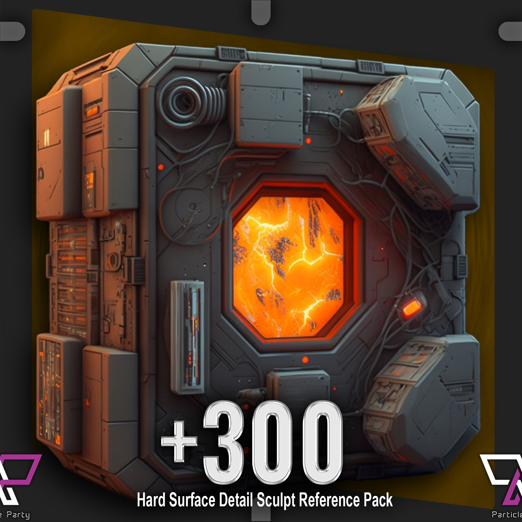 ArtStation - +300 hard surface detail sculpt Reference Pack