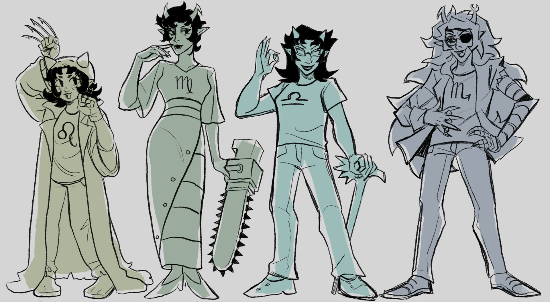 how to draw homestuck characters