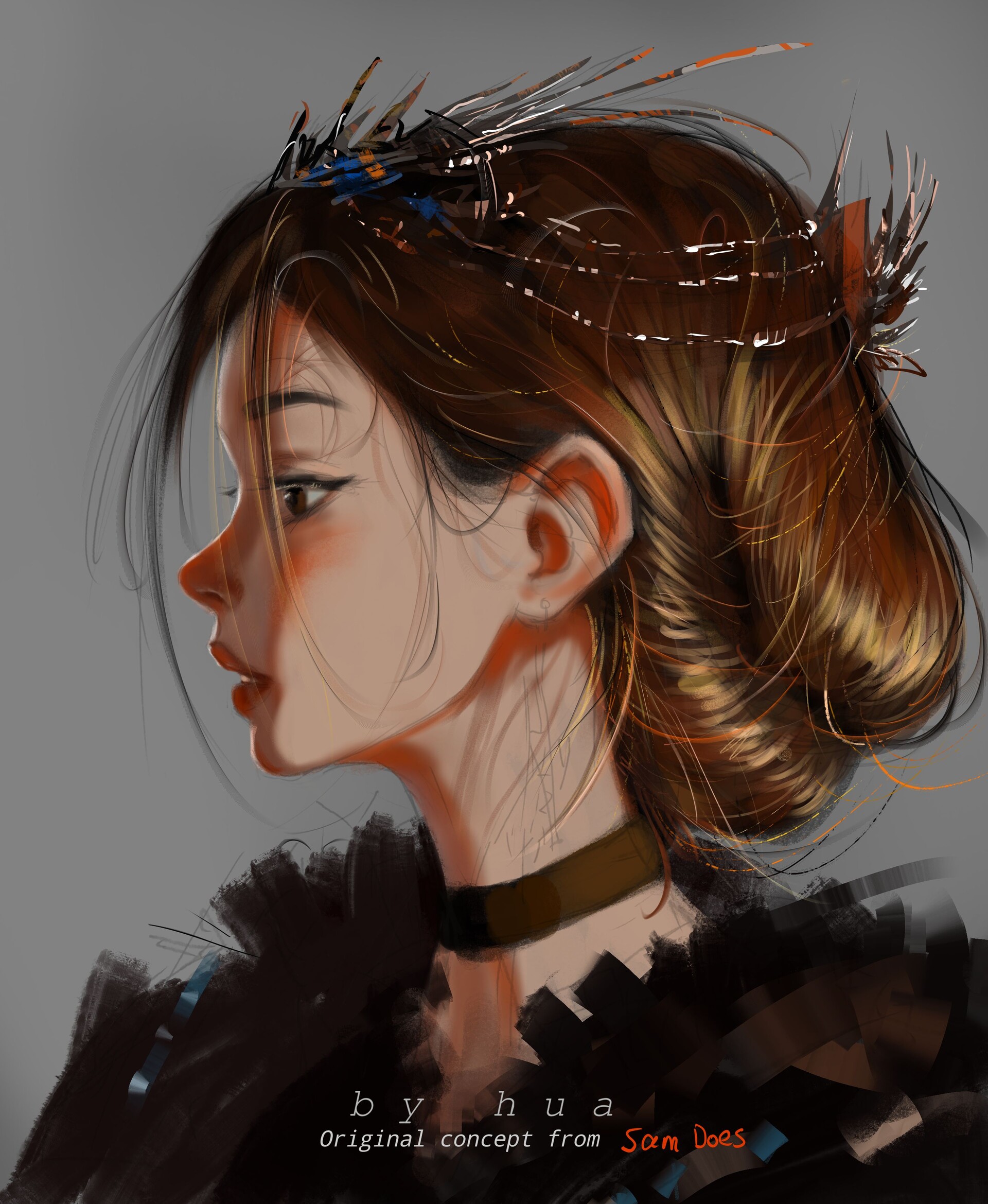 ArtStation - krita painting 临摹sam does