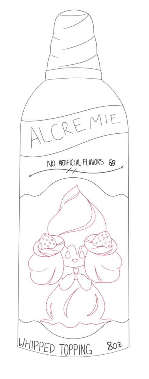 ArtStation - Alcremie Whipped Cream Sticker Design