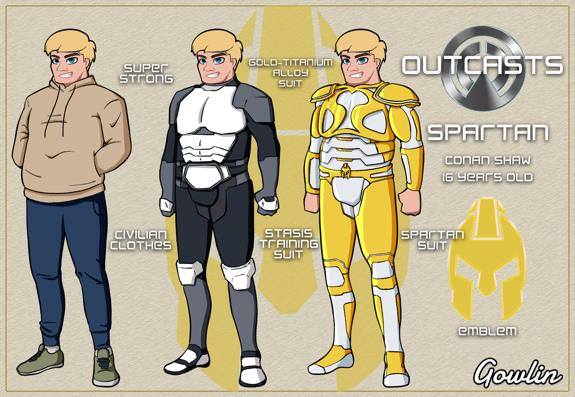 ArtStation - Spartan New Character Sheet