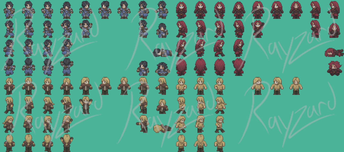 ArtStation - Main character sprites