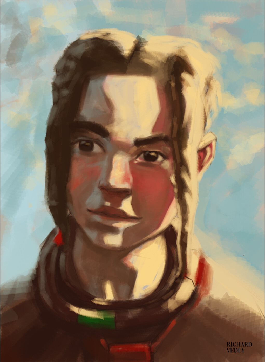 ArtStation - Impressionistic portrait