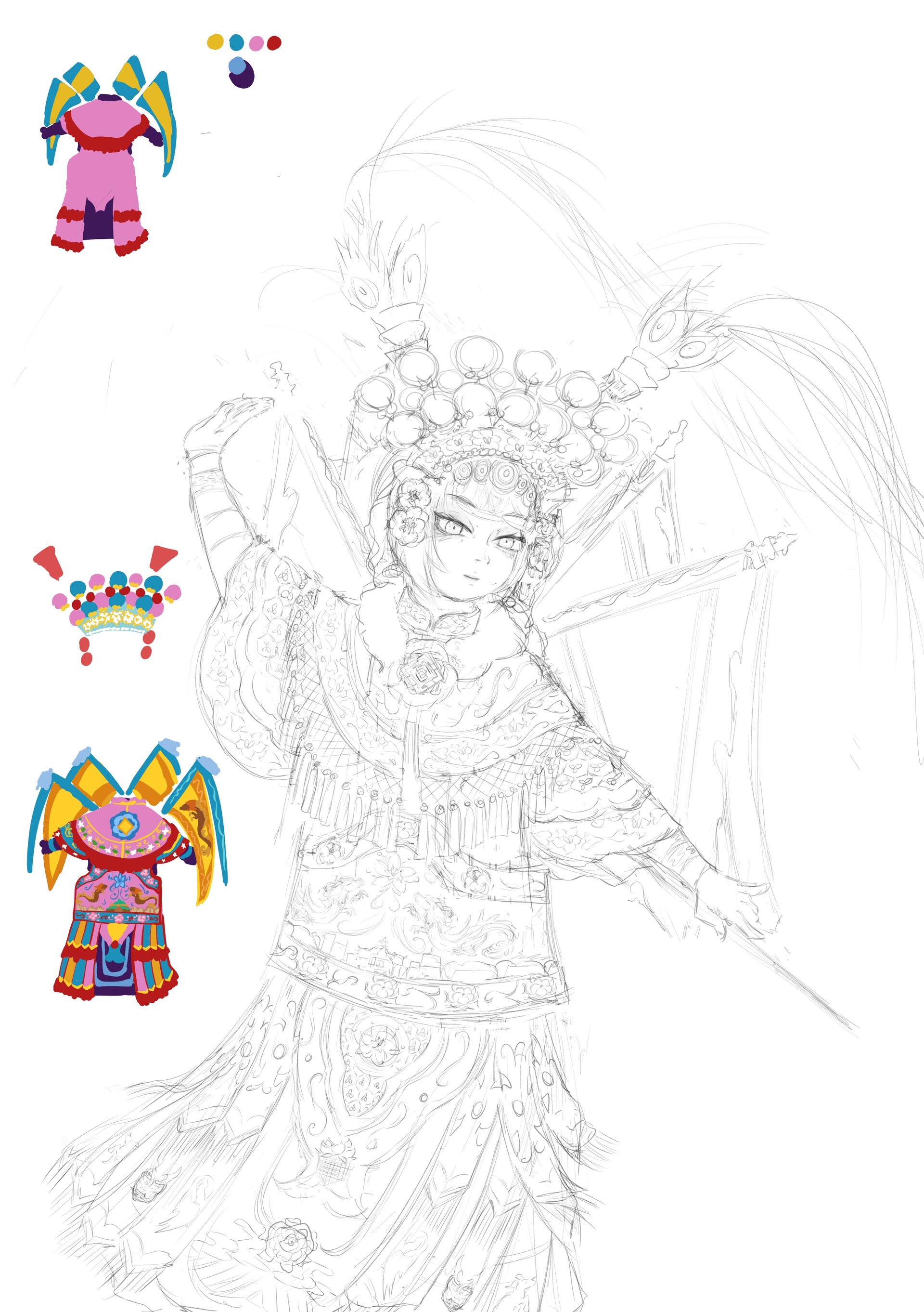 ArtStation - Daomadan Yunjin Beijing Opera Design