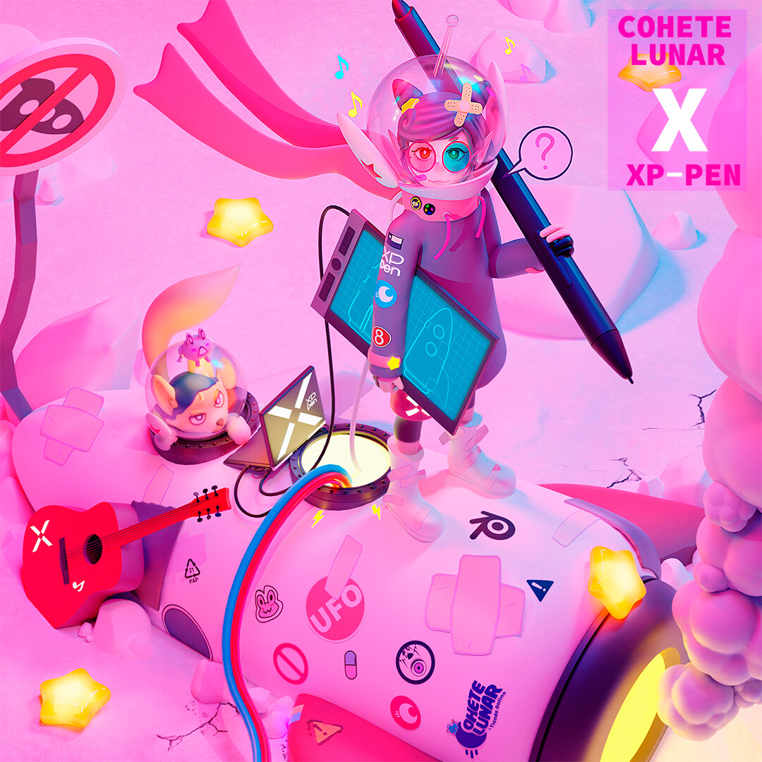 ArtStation - Cohete Lunar / XP-Pen (Concurso)
