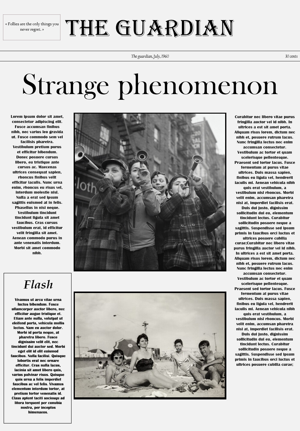 ArtStation - Creepy photomontage newspaper.