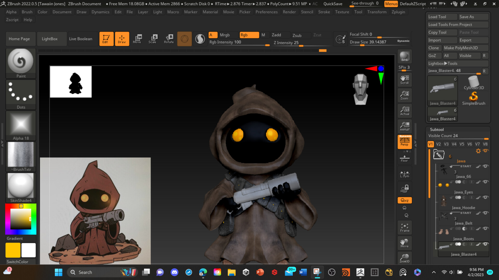 ArtStation - StarWar_ Jawa_WIP