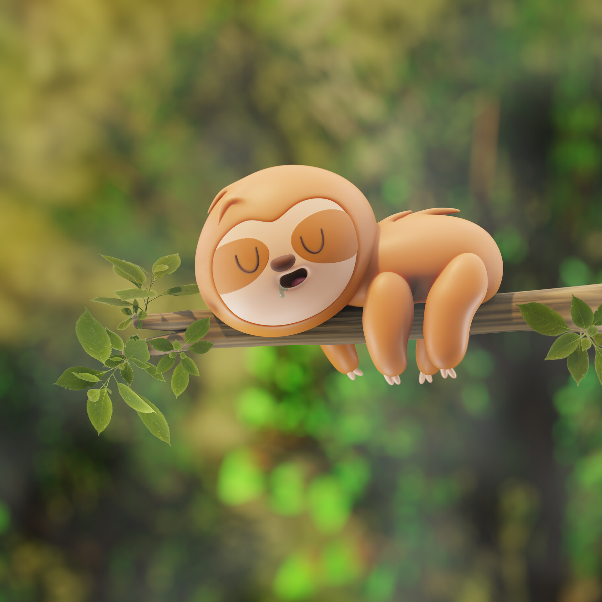 ArtStation - sloth cartoon character