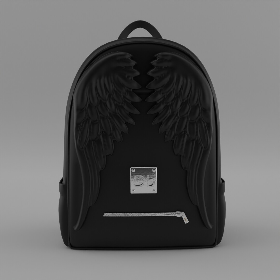ArtStation - Backpack with wings.