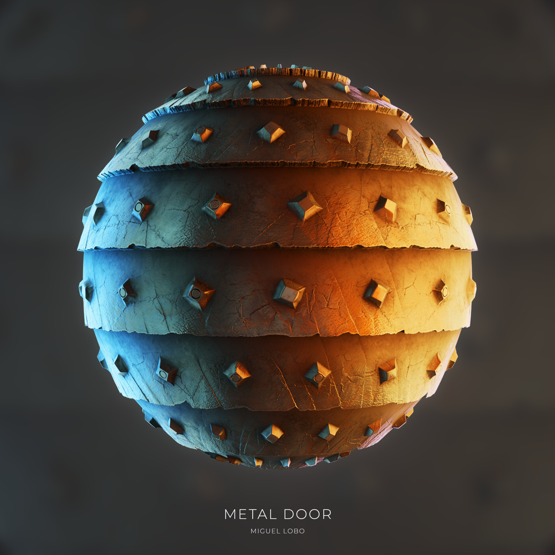 ArtStation - Metal Door Texture