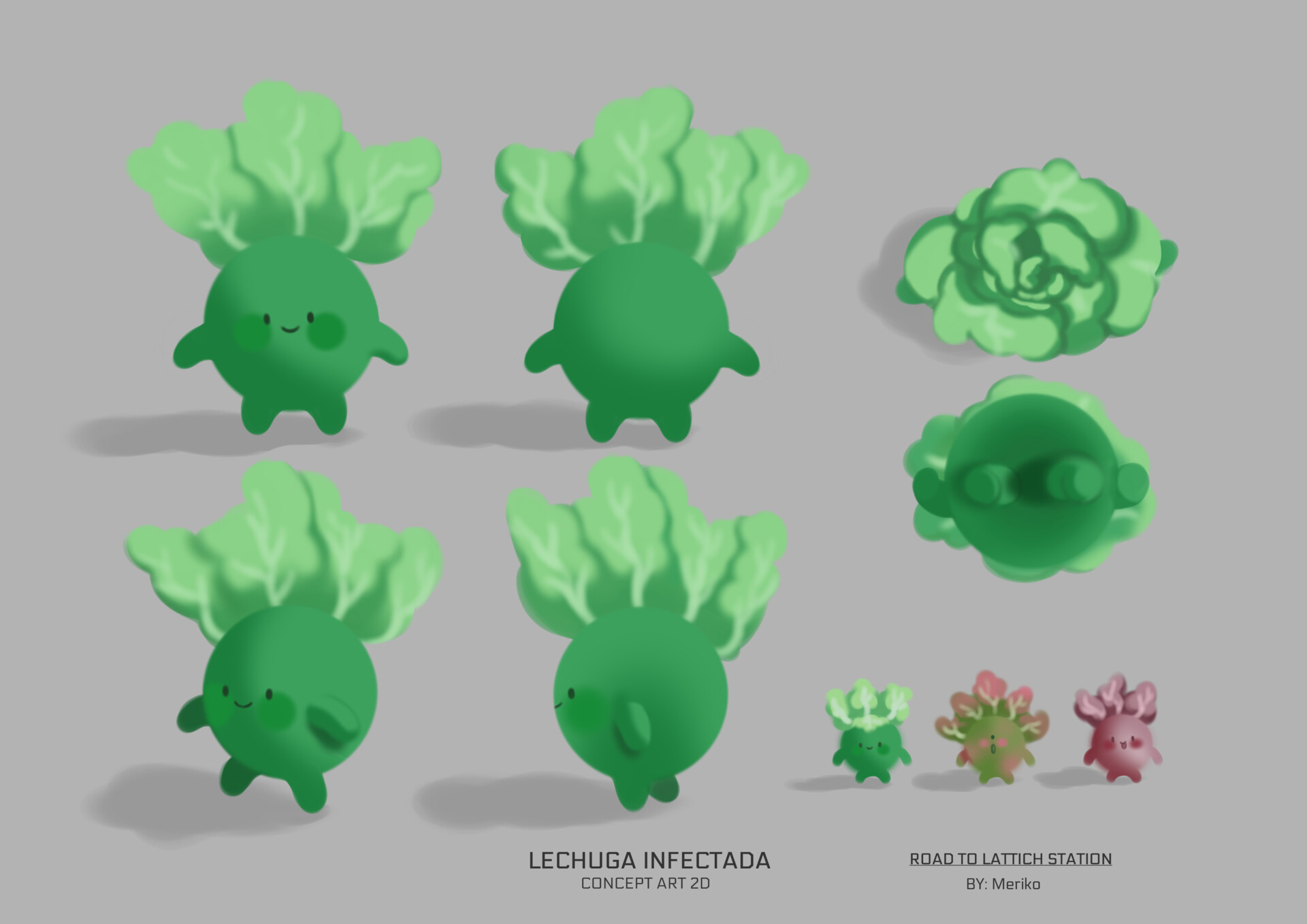 ArtStation - Infected Lettuce Concept Art 2D