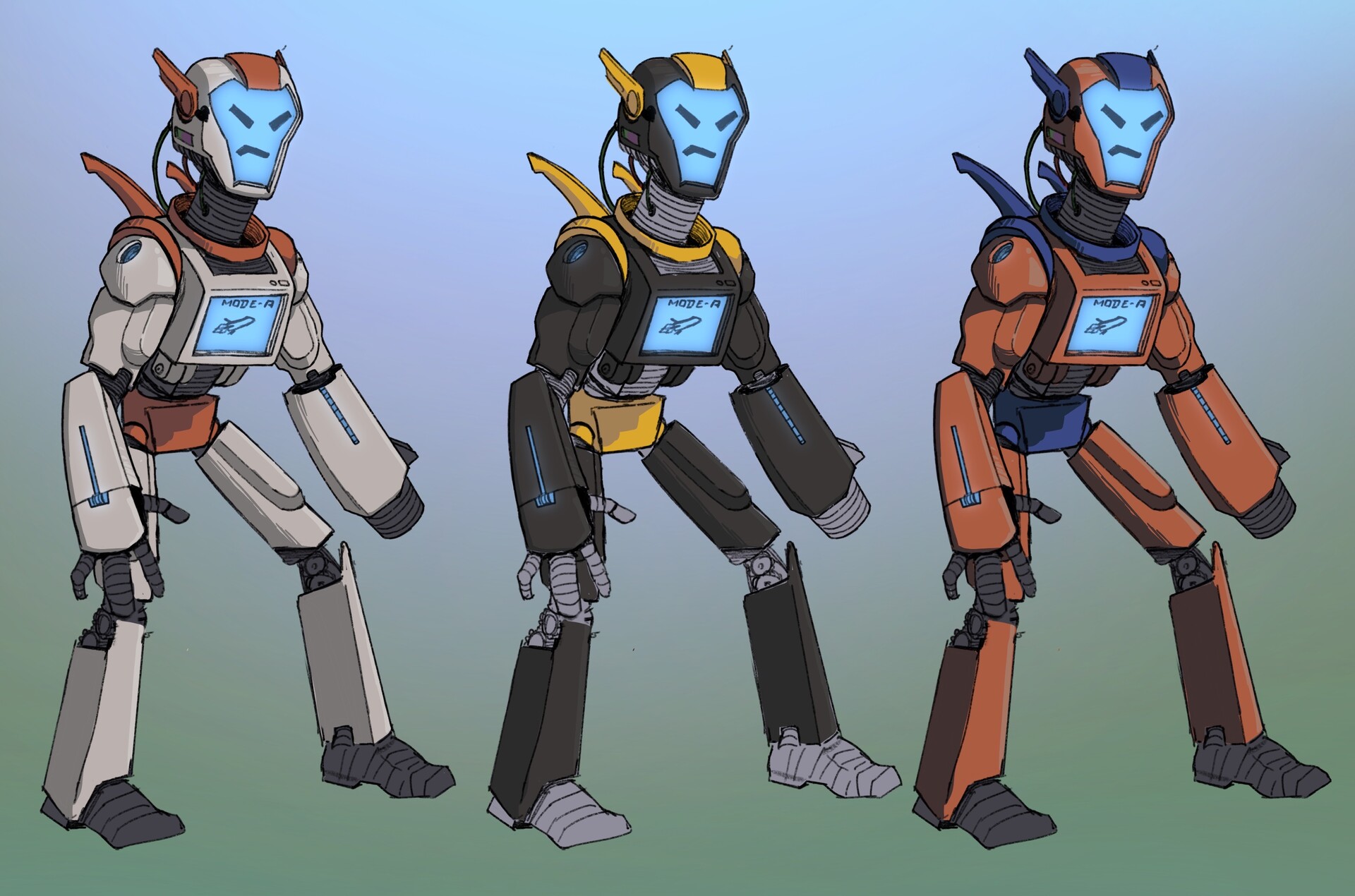 Arun Presanthen - Nitro Bot 3 Character design for comic