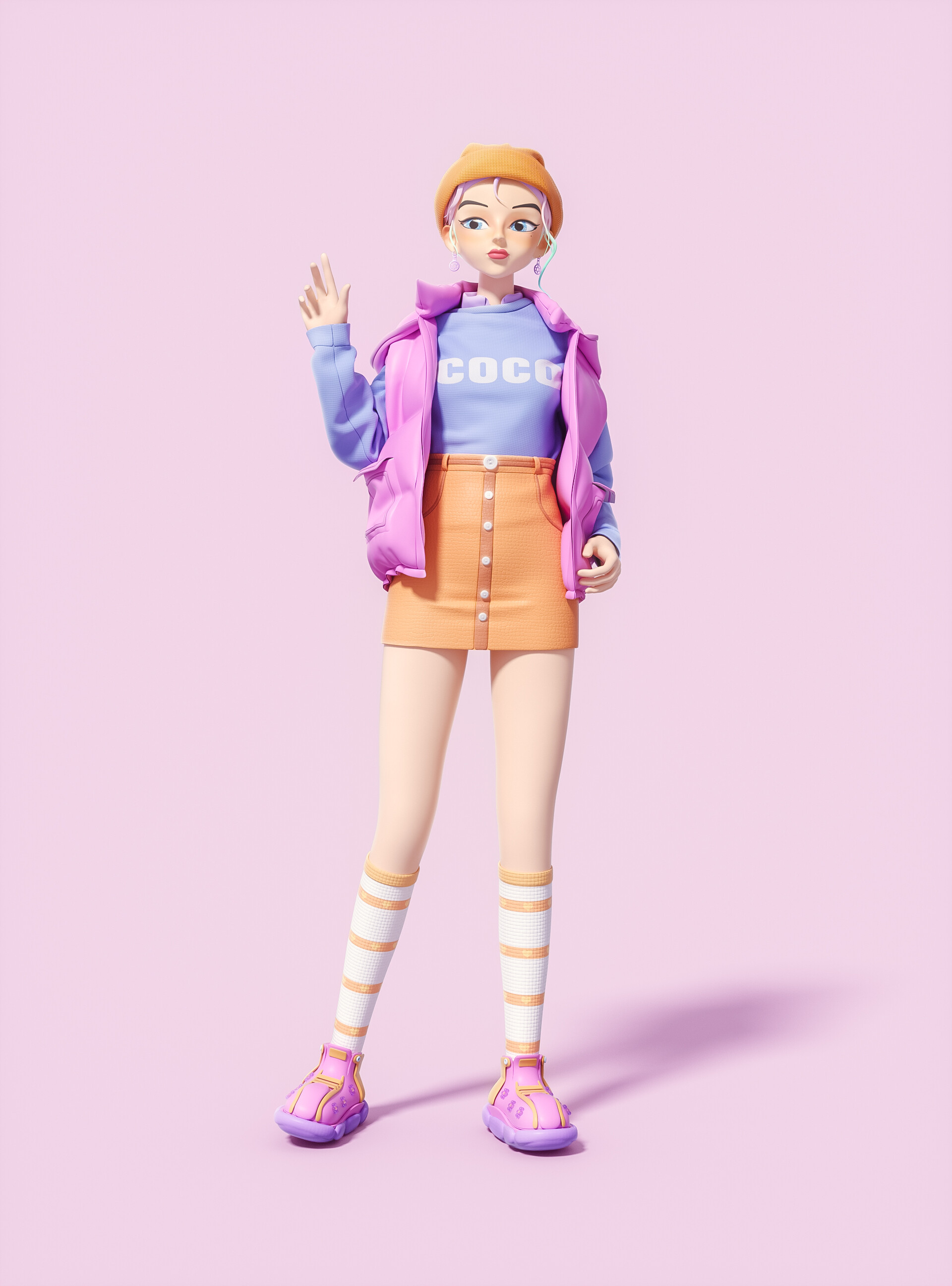 ArtStation - COCO's autumn and winter outfits