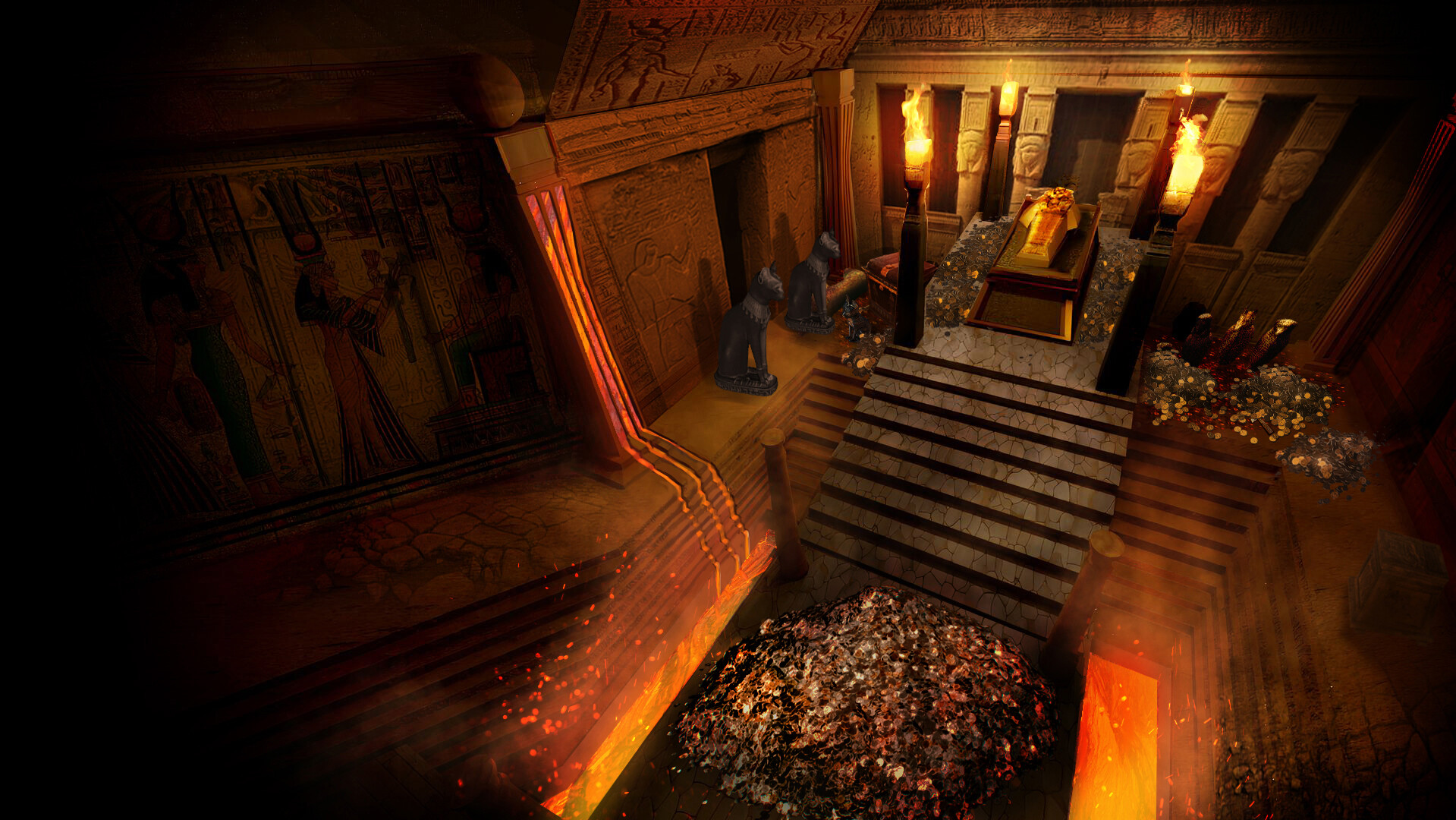 Tomb Pharaoh Laying Down