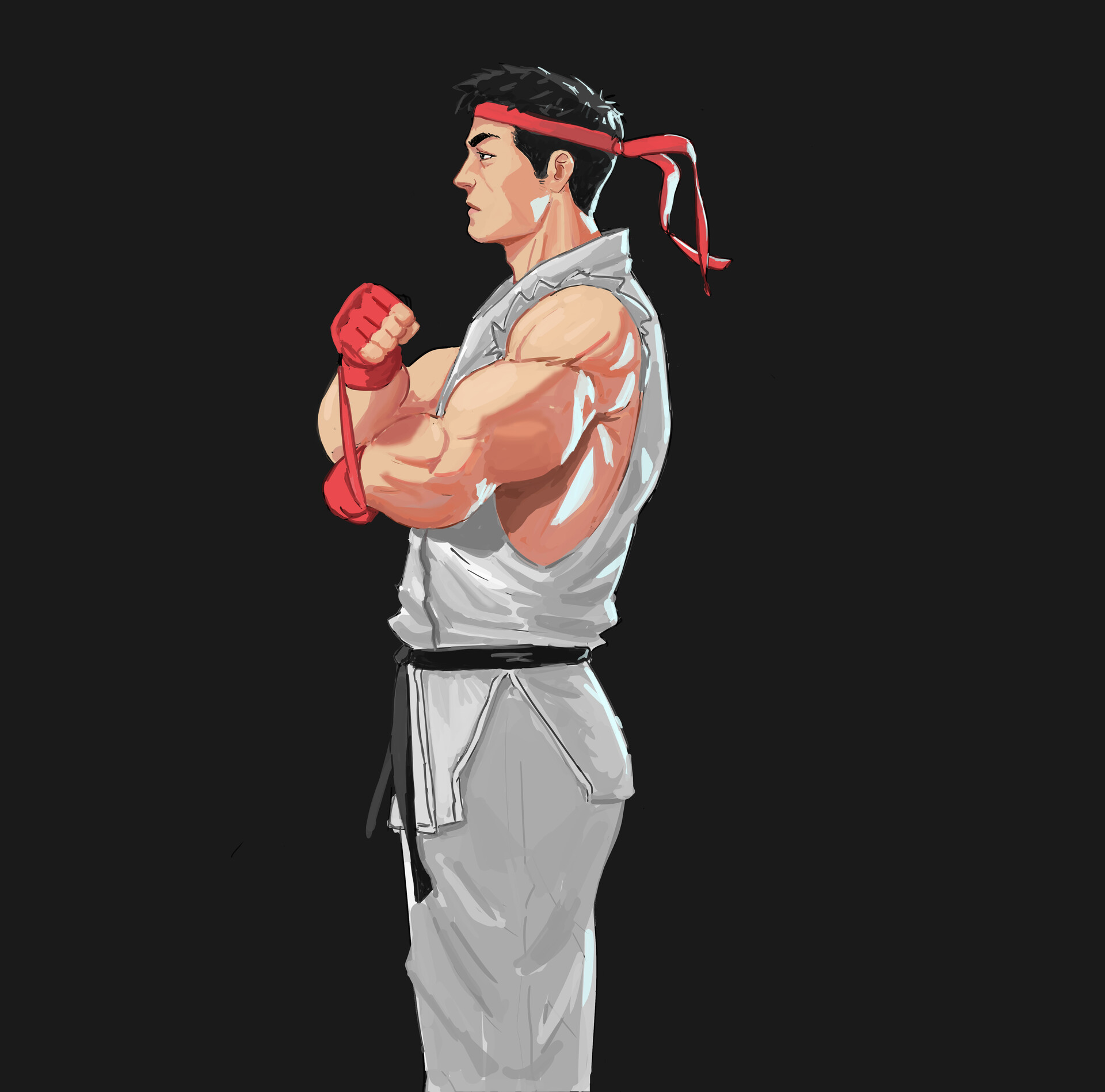 ArtStation - Ryu Fanart WIP