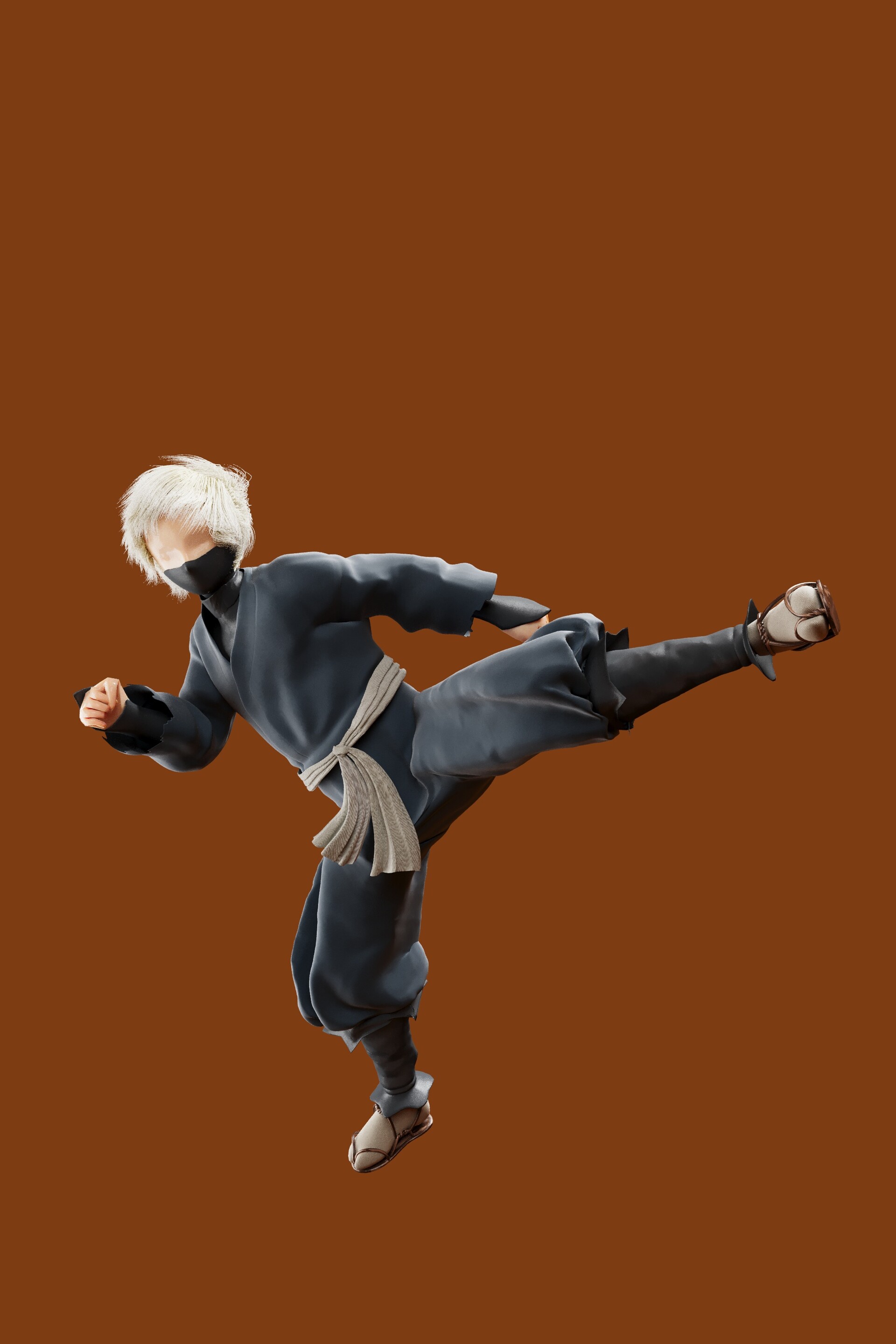 ArtStation - Gabimaru Fan Art (WIP)