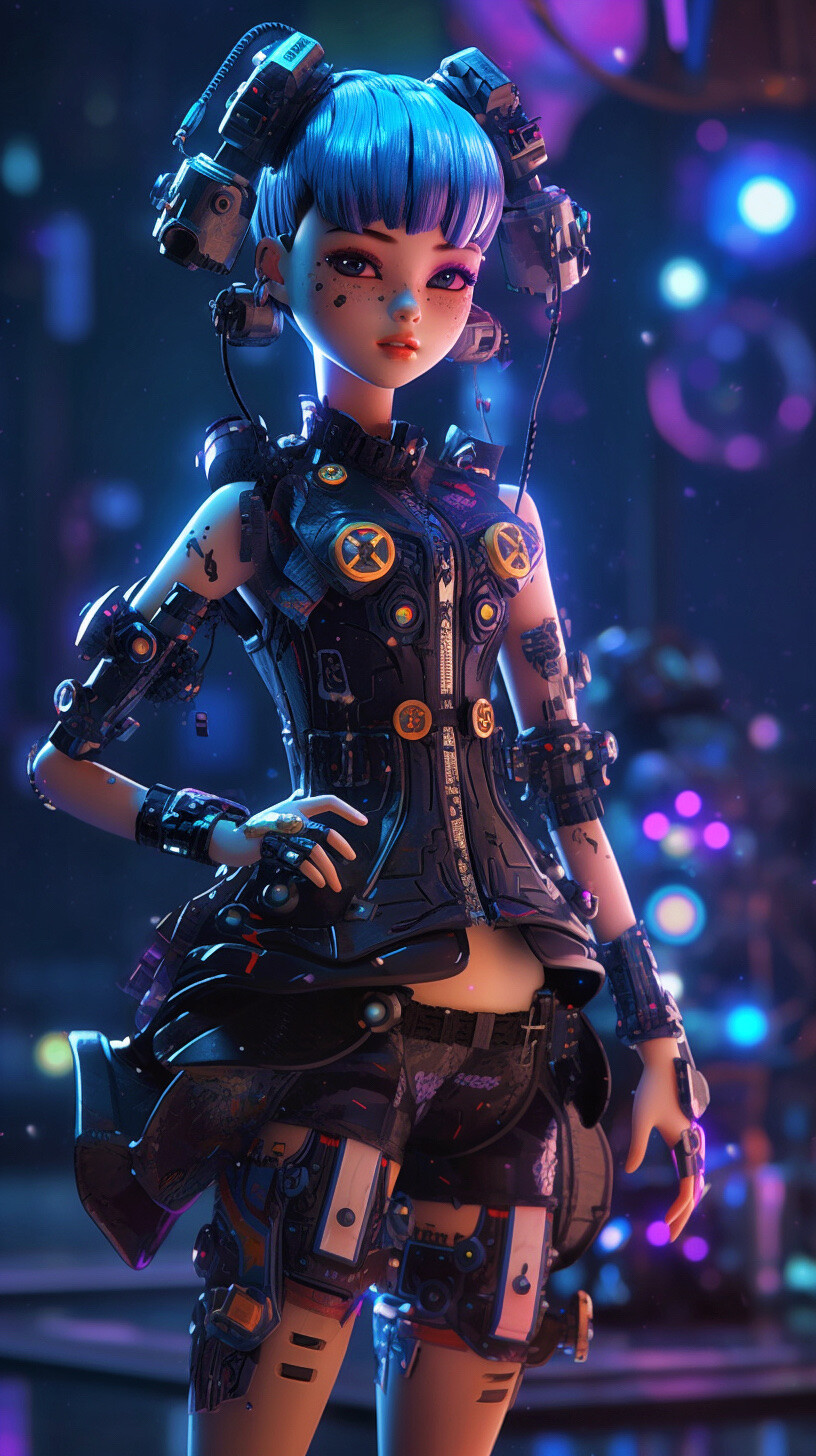 ArtStation - cyber girl
