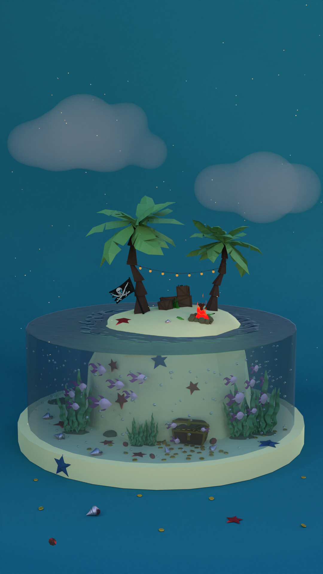 ArtStation - Low poly island