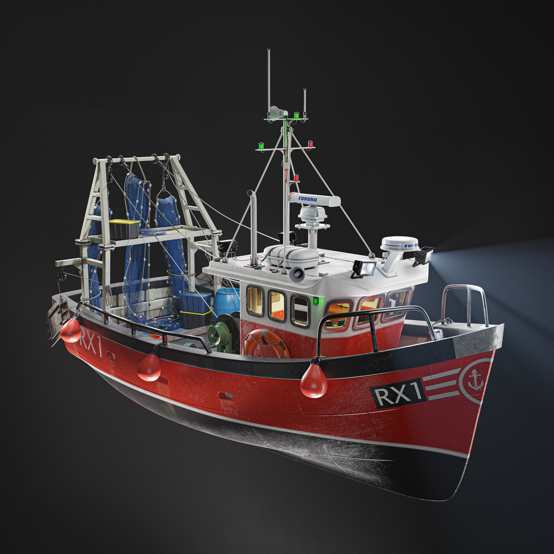 ArtStation - Fishing trawler