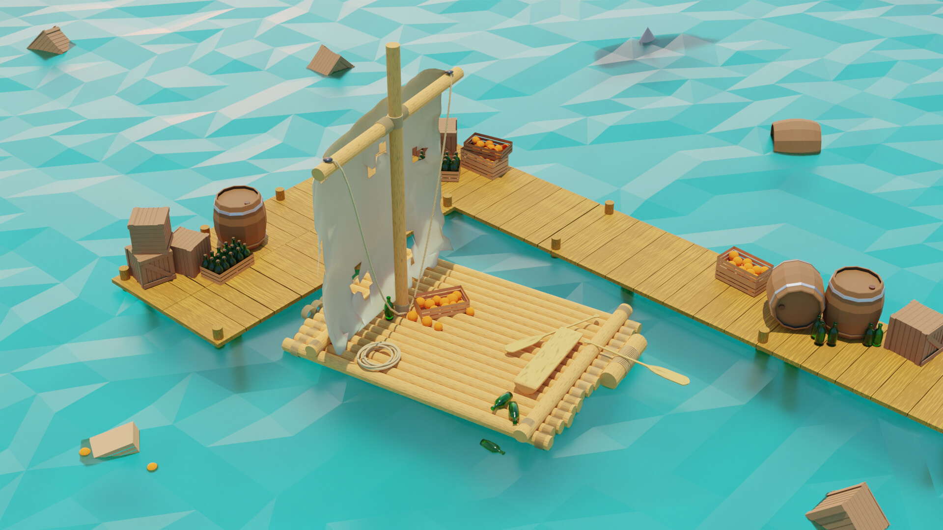 ArtStation - Afternoon pier