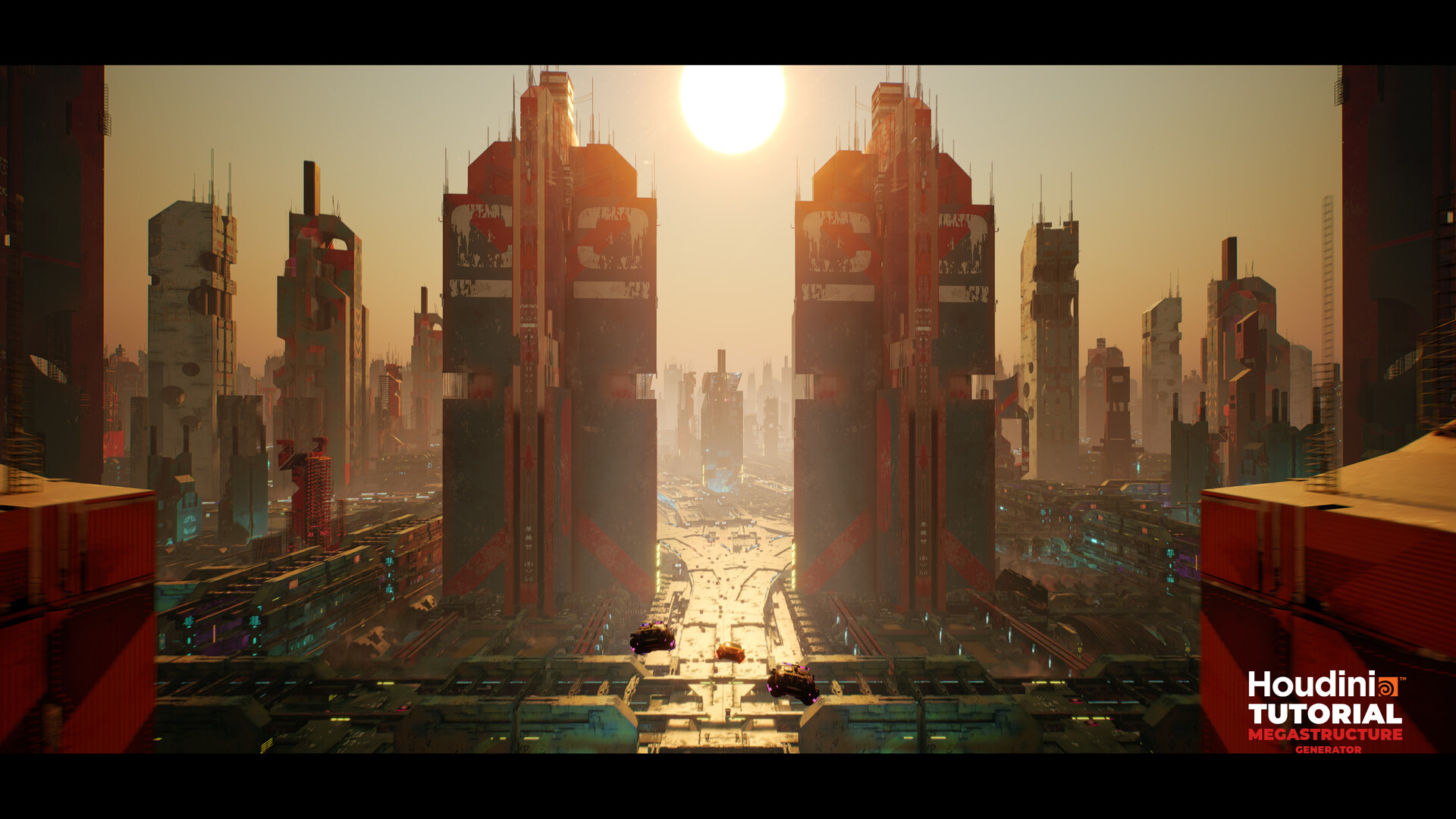 Radu Cius - Houdini generated buildings [ Reaper City ]