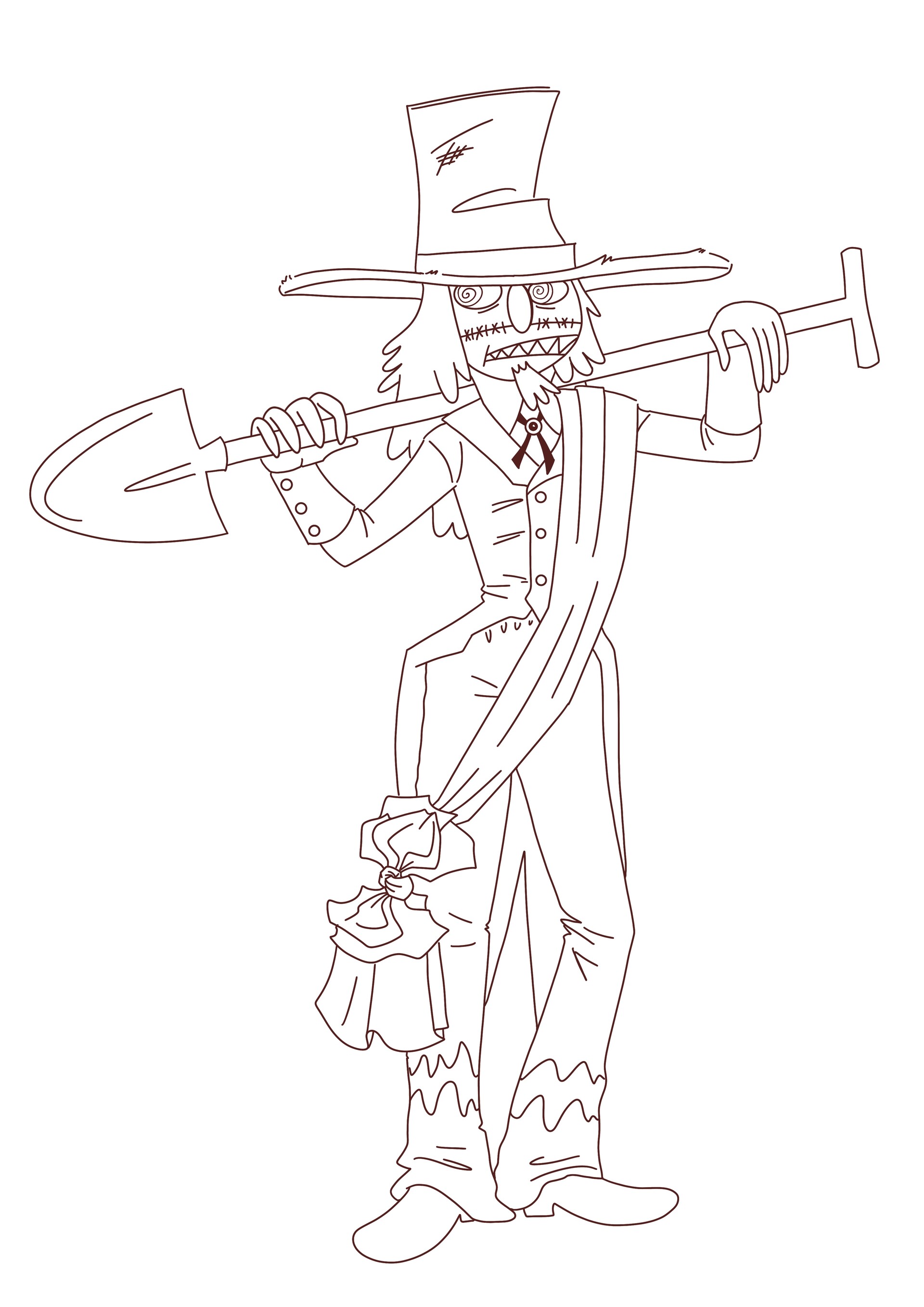 Undertaker Coloring Pages