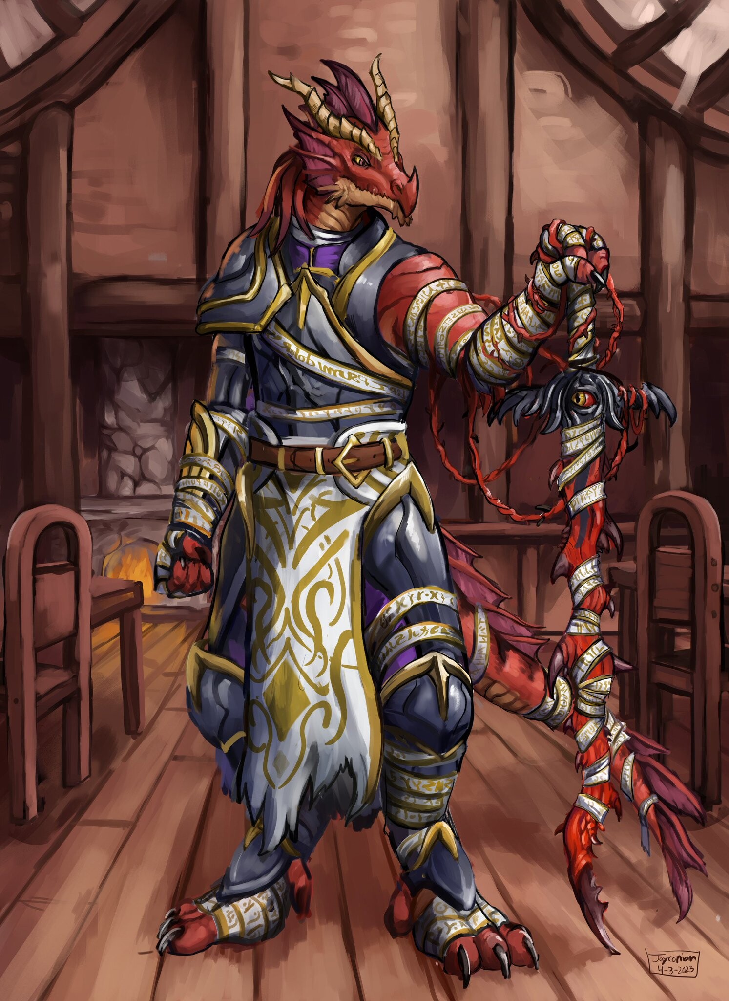 ArtStation - Klavoth, Dragonborn Paladin