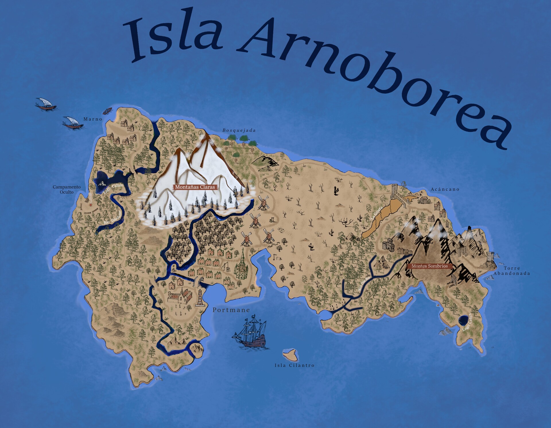 ArtStation - Fantasy Map