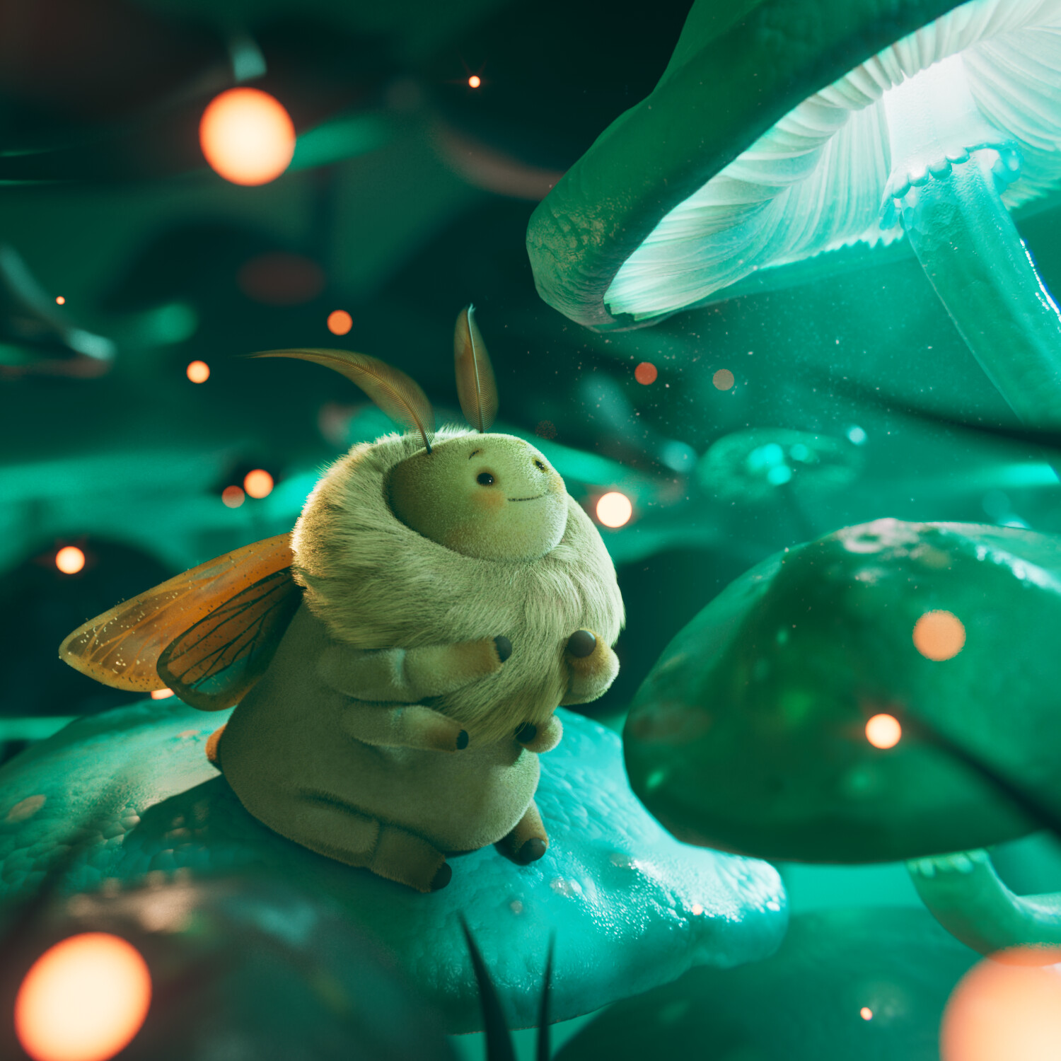 ArtStation - 3D Illustration - Curious Moth