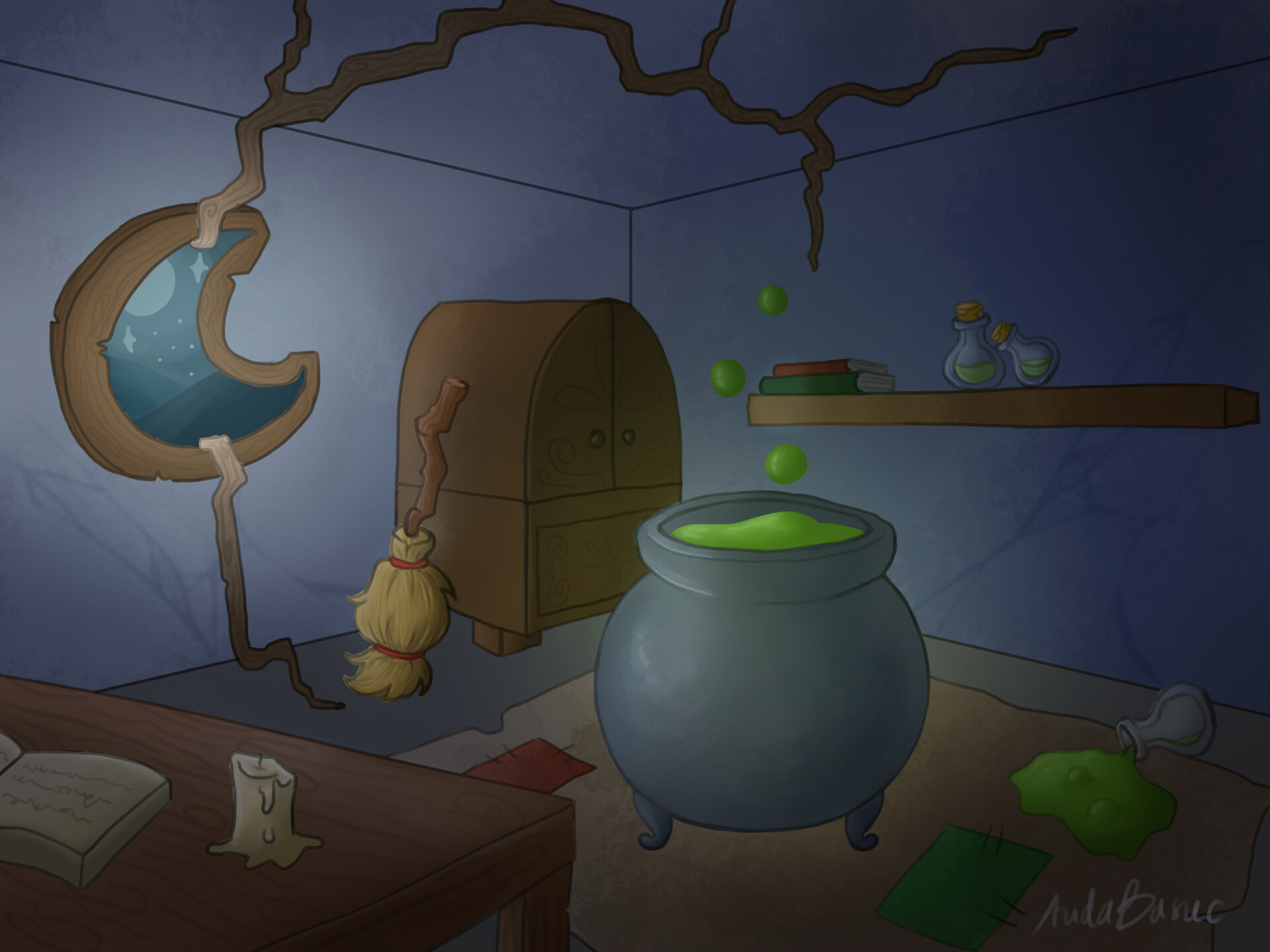 ArtStation - Witch's Workspace - Concept Art